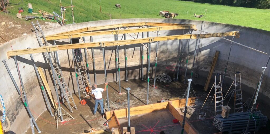 Betonjauchegrubendeckel Nachträglich Betonieren H Estermann Bau Ag